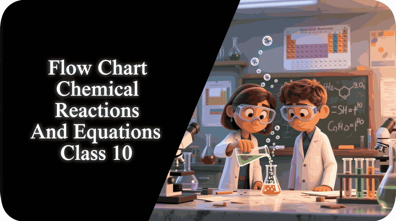 Flow Chart Chemical Reactions And Equations Class 10, Exam Focused