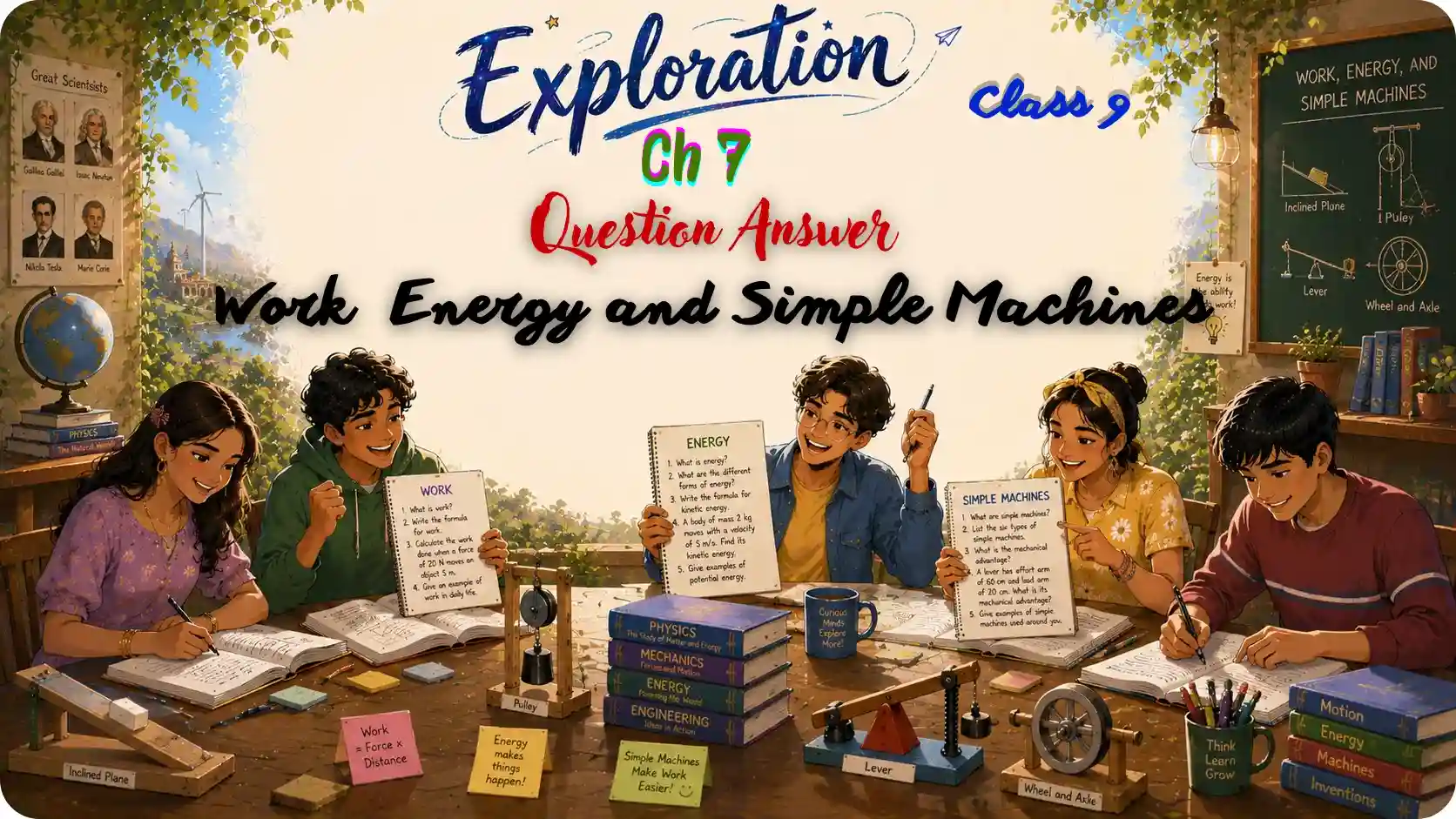 Ch 7 Work, Energy, and Simple Machines Question Answer Class 9