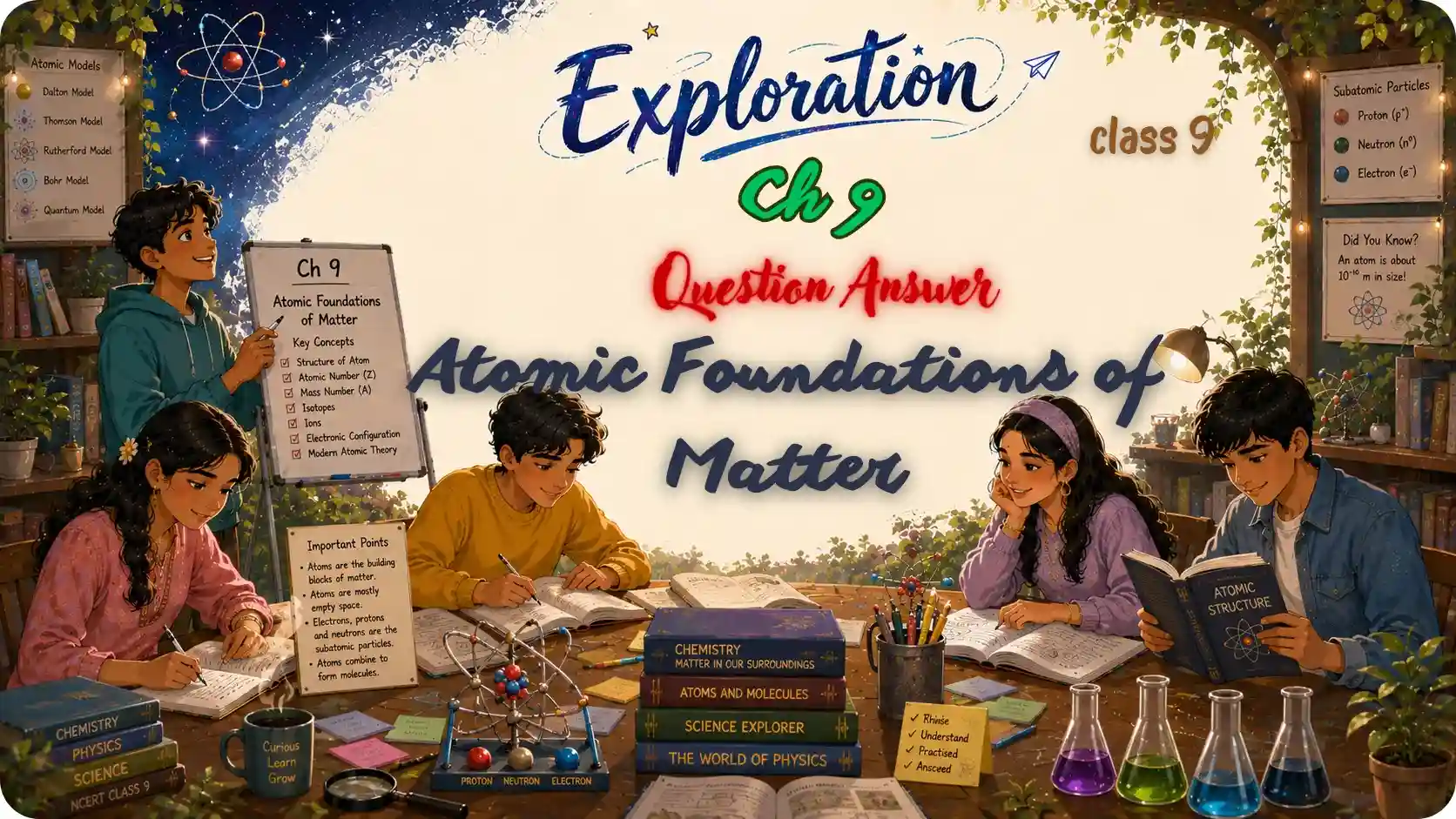 Ch 9 Atomic Foundations of Matter Question Answer Class 9 New NCERT